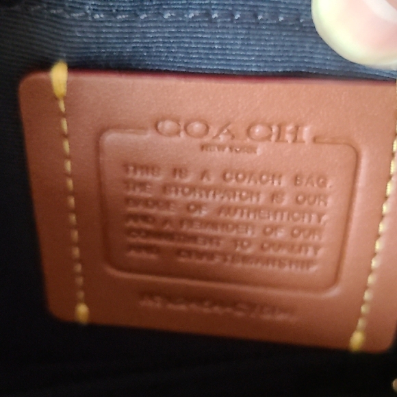 Coach | Bags | Coach Blue And Pink Shoulder Bag With Cherry Print ...
